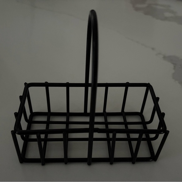 Storage & Organization | Black Mini Metal Wire Basket | Poshmark